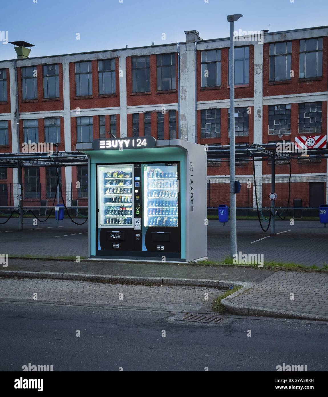 For editorial use only - Ebuyy24 drinks vending machine in an ...