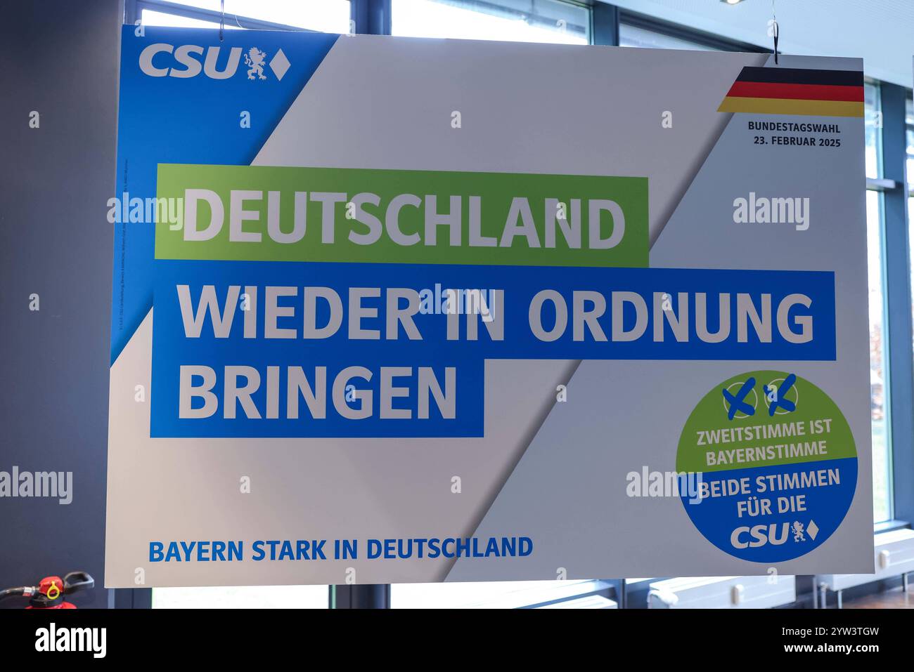 Vorstellung zentraler Wahlplakate CSU am 09.12.2024 in der CSU ...
