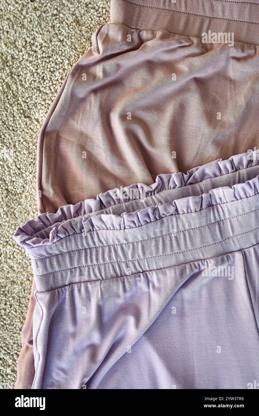 Soft Pink Fabric Texture with Ruffles Stock Photo - Alamy