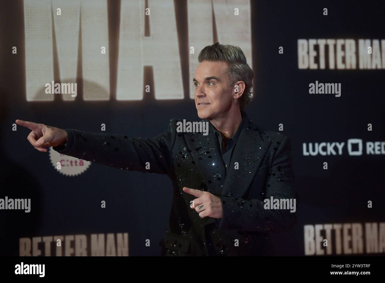 Italy, Rome, December 6th, 2024 - Robbie Williams attends the red ...