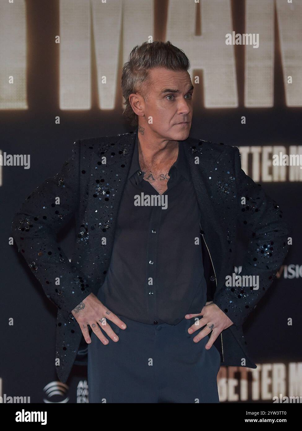 Italy, Rome, December 6th, 2024 - Robbie Williams attends the red ...