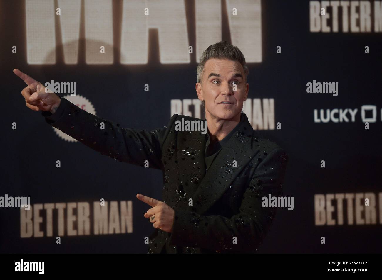 Italy, Rome, December 6th, 2024 - Robbie Williams attends the red ...