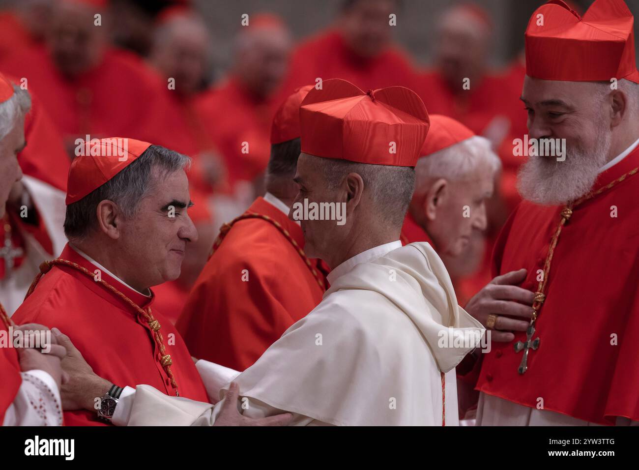 Vatican City, Vatican, 07/12/2024, Newly appointed Cardinals Jean-Paul ...