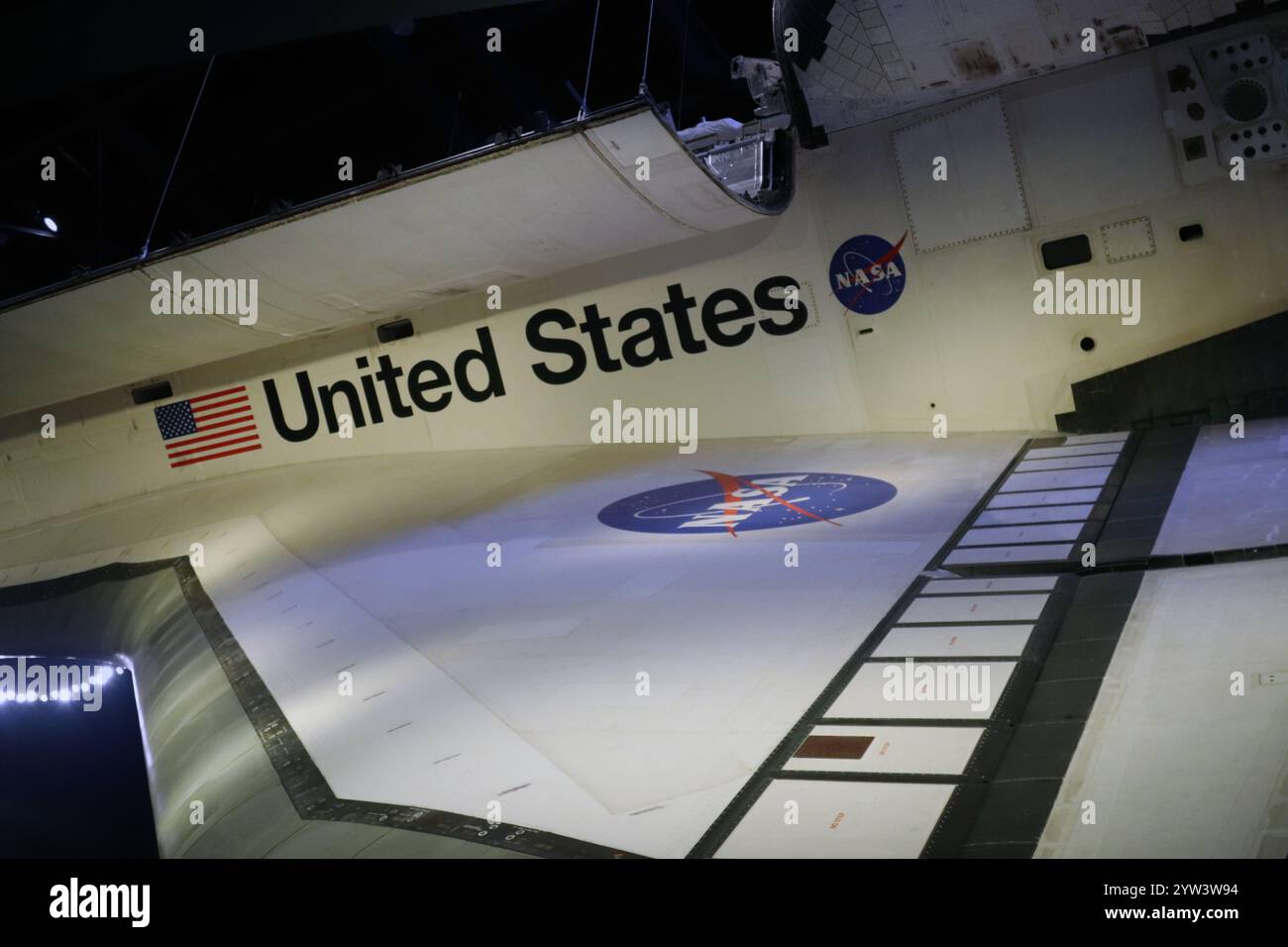 Space Shuttle Atlantis on display at the Kennedy Space Center Visitor ...