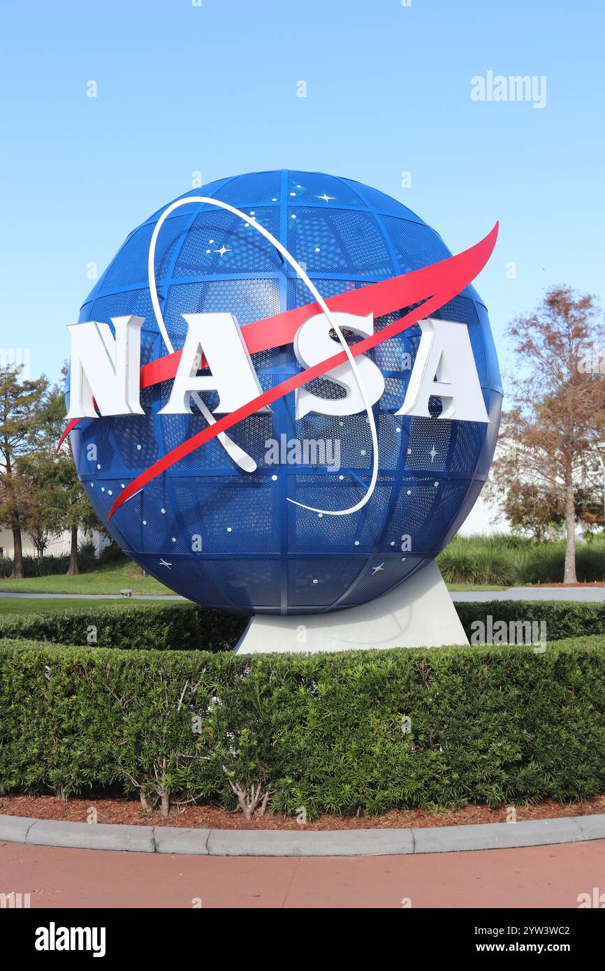 NASA Logo Cape Canaveral Florida USA Stock Photo - Alamy