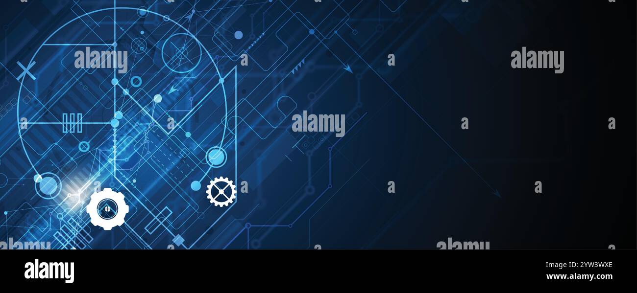 The abstract earth technology background for science and business ...