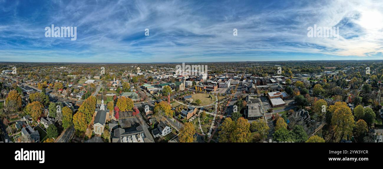 Top down view of Salibury in North Carolina Stock Photo - Alamy