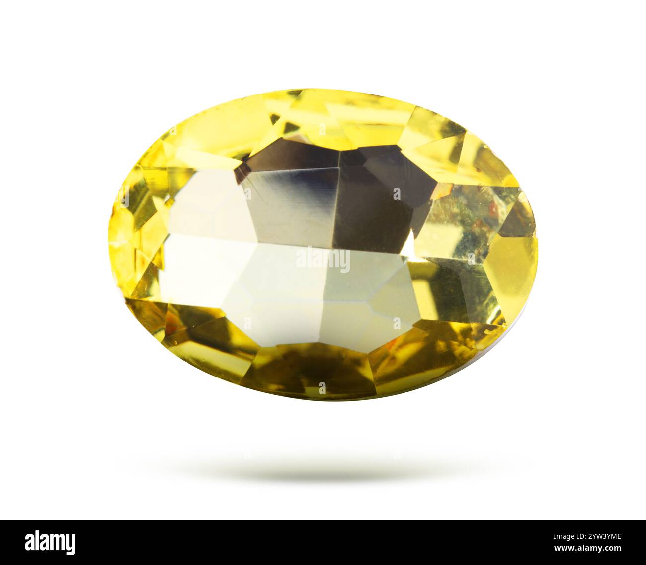 Yellow shiny gemstone in Cut Out Stock Images & Pictures - Alamy