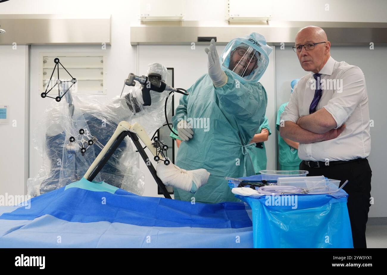 First Minister John Swinney alongside Chris Gee, Associate Medical ...