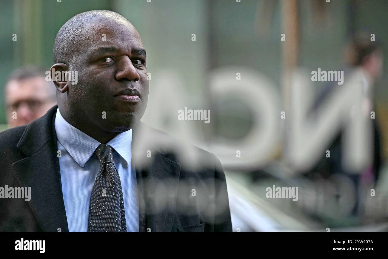 Foreign Secretary David Lammy during a visit to the offices of the ...