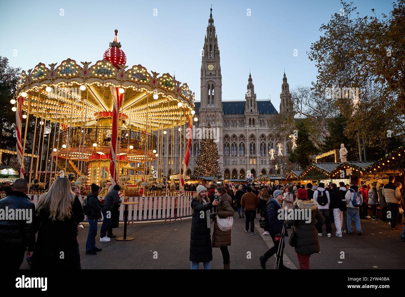 Vienna Christmas Market Stock Photo - Alamy