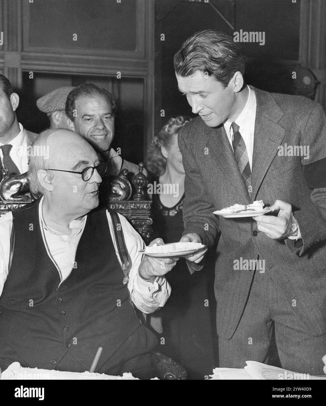 FRANK CAPRA and JAMES STEWART celebrate LIONEL BARRYMORE's 68th ...