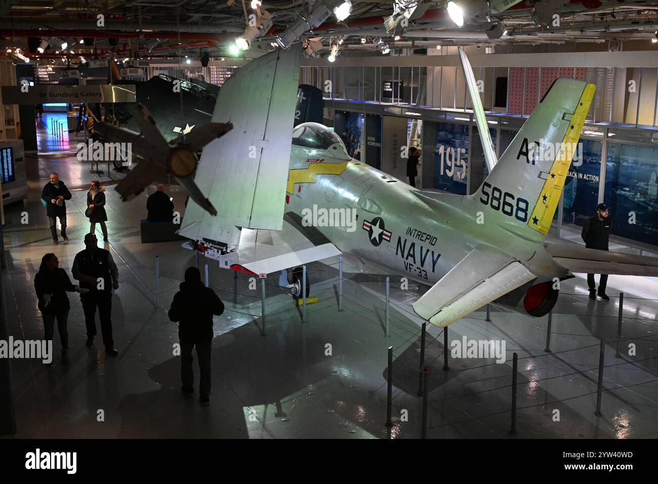 A North American Aviation FJ-3 Fury military aircraft on display at the ...