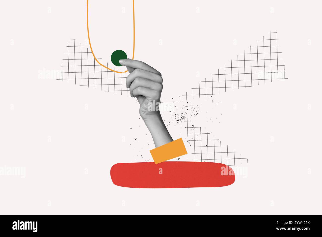 Composite trend artwork sketch image photo collage of copyspace figure ...