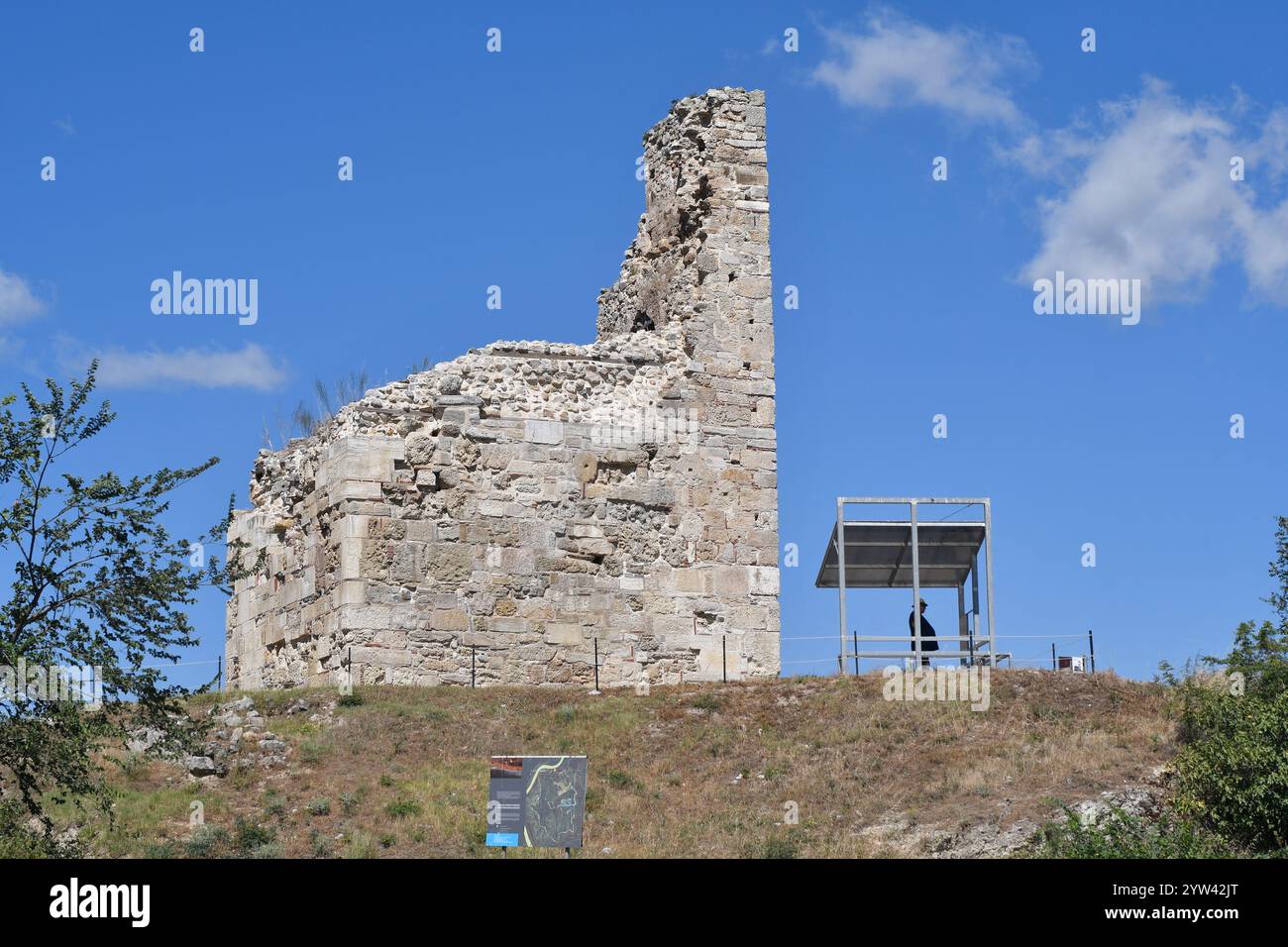 Amphipolis, Greece - June 15, 2024: part of fortified wall in ancient ...