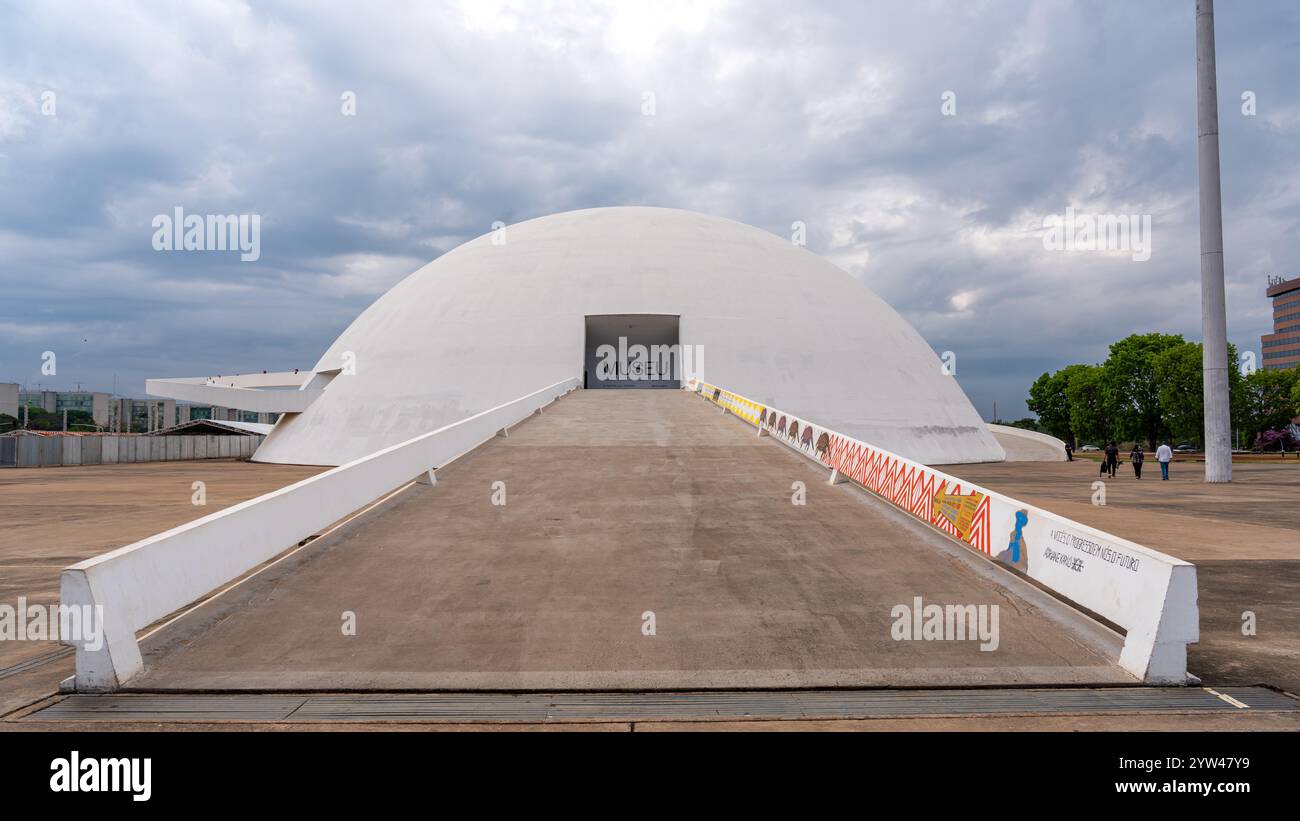 Ramp to the entrance of National Museum in Brasilia Stock Photo - Alamy