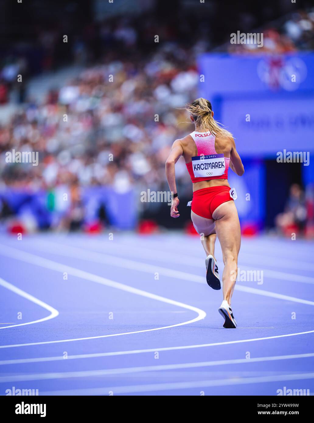 Natalia BUKOWIECKA Kaczmarek participating in the 400 meters at the ...