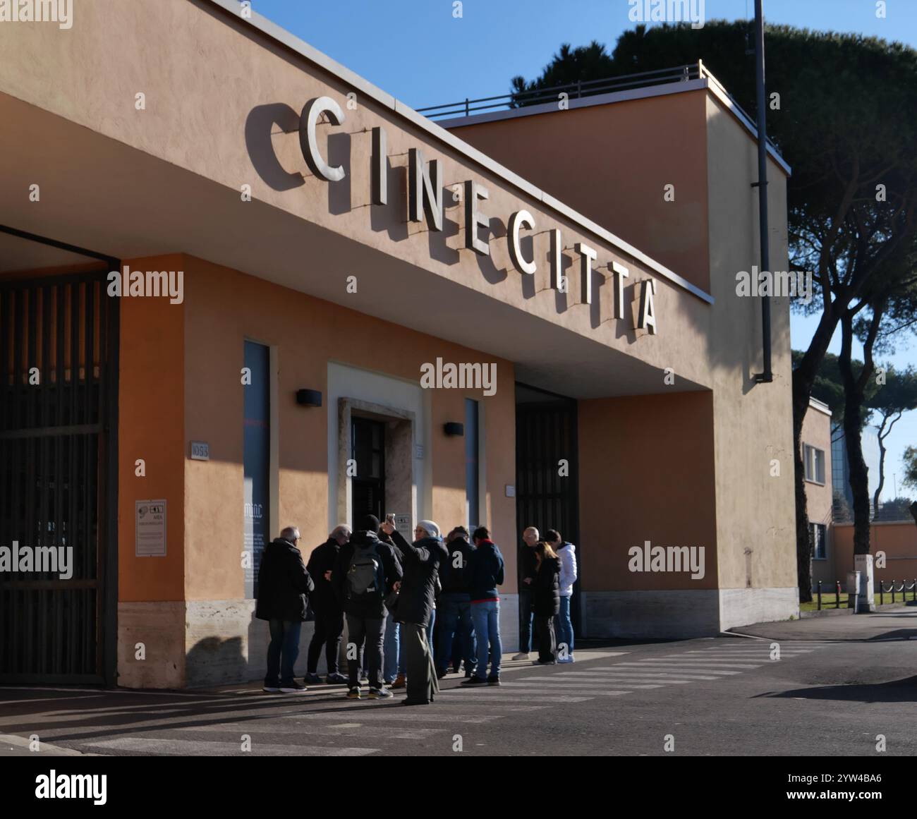 SIGN OF CINECITTA' FILM STUDIOS Stock Photo - Alamy