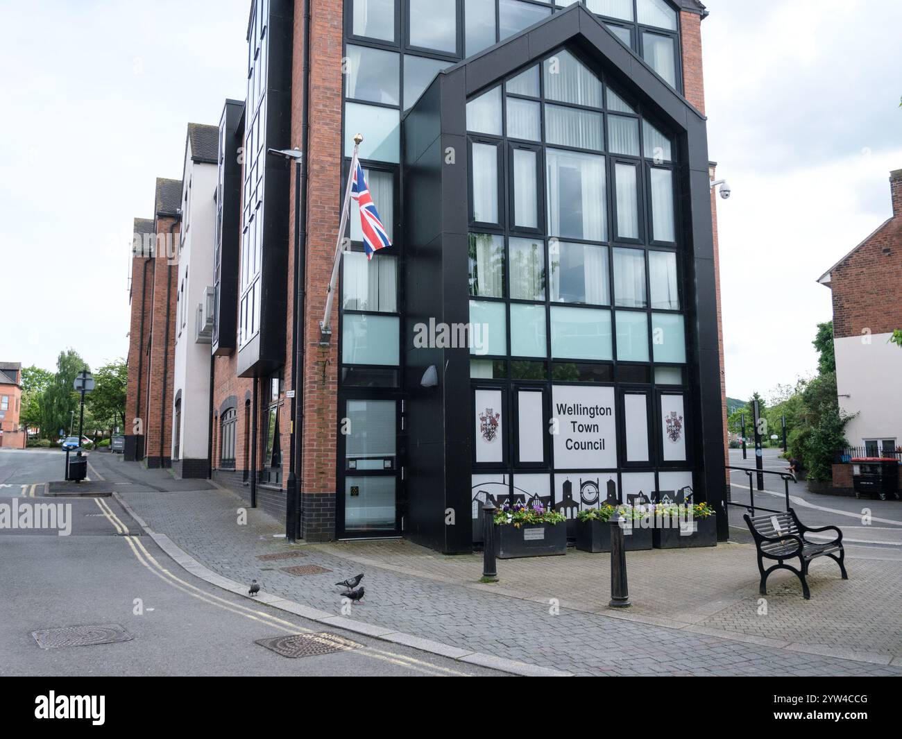Wellington town council offices, Shropshire, UK Stock Photo - Alamy