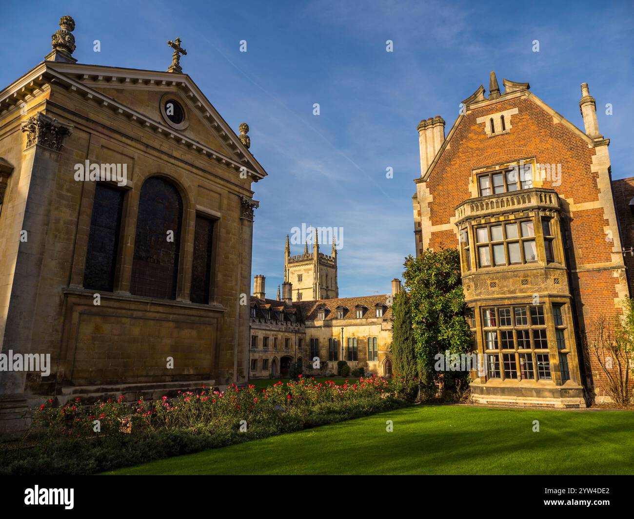 Chapel, Old Court and Hall, Pembroke College, University of Cambridge ...