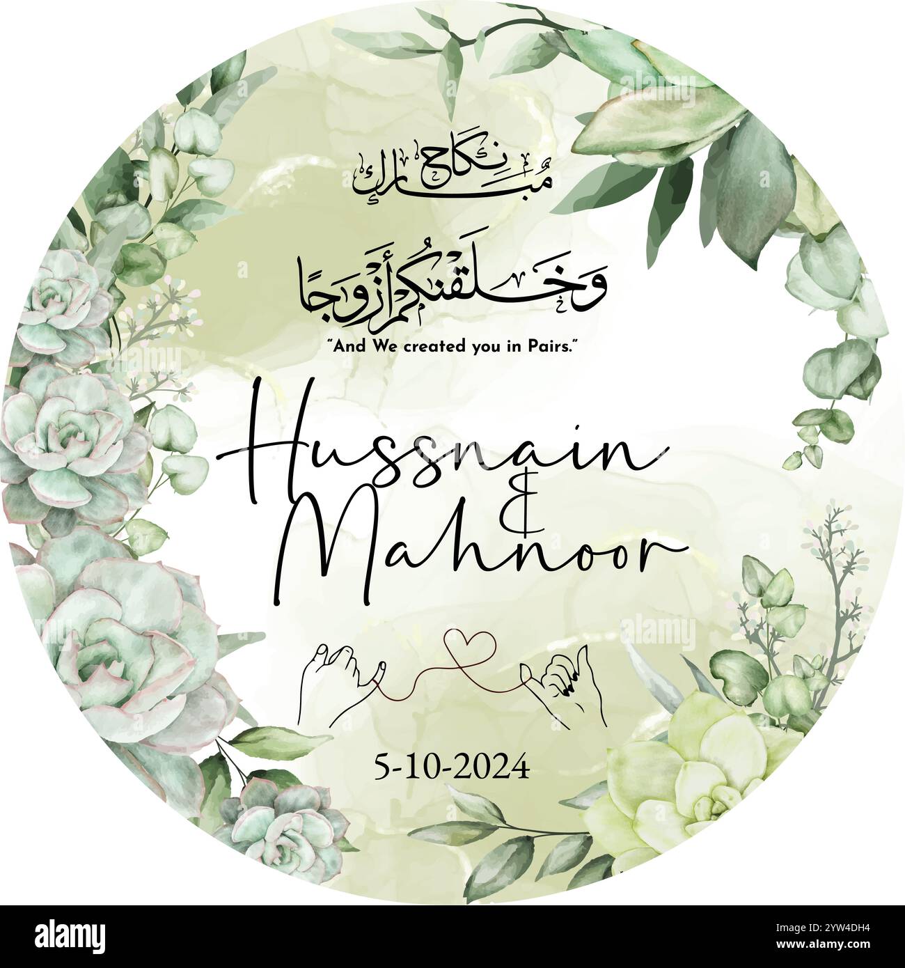 Vector illustration of floral tags. Floral circle. Baat Pakki Tag ...