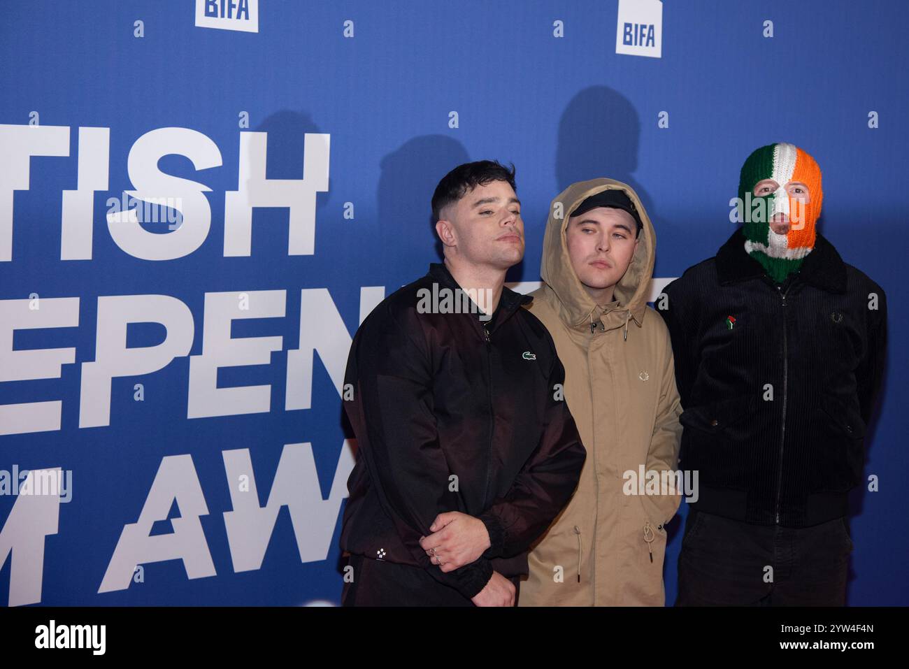 London, UK. 08th Dec, 2024. (L to R) Mo Chara, DJ Provai and Moglai Bap ...