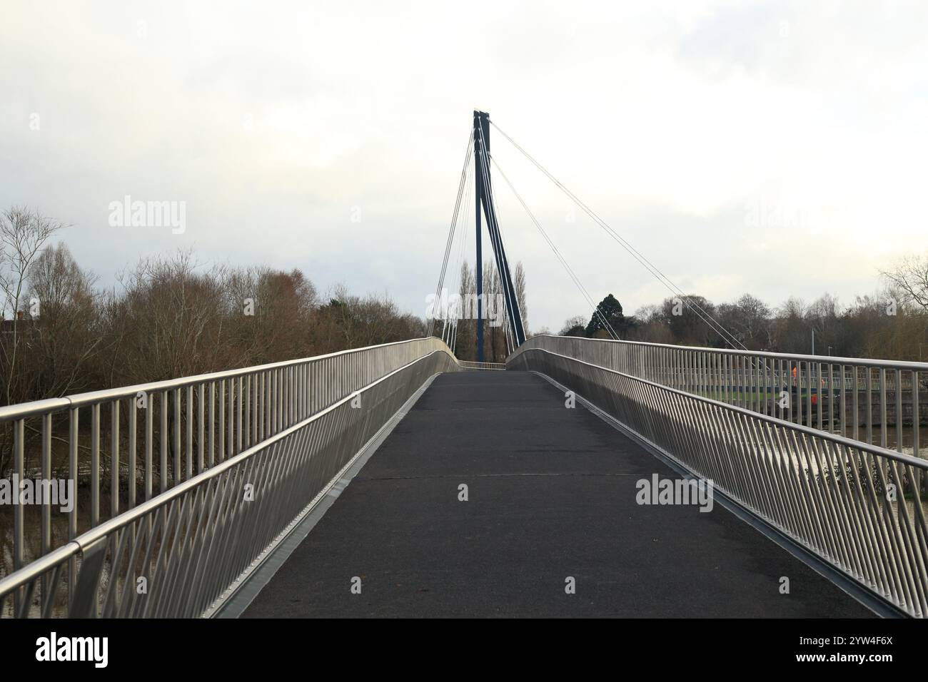The newly opened Kepax bridge over the river Severn in Worcester ...