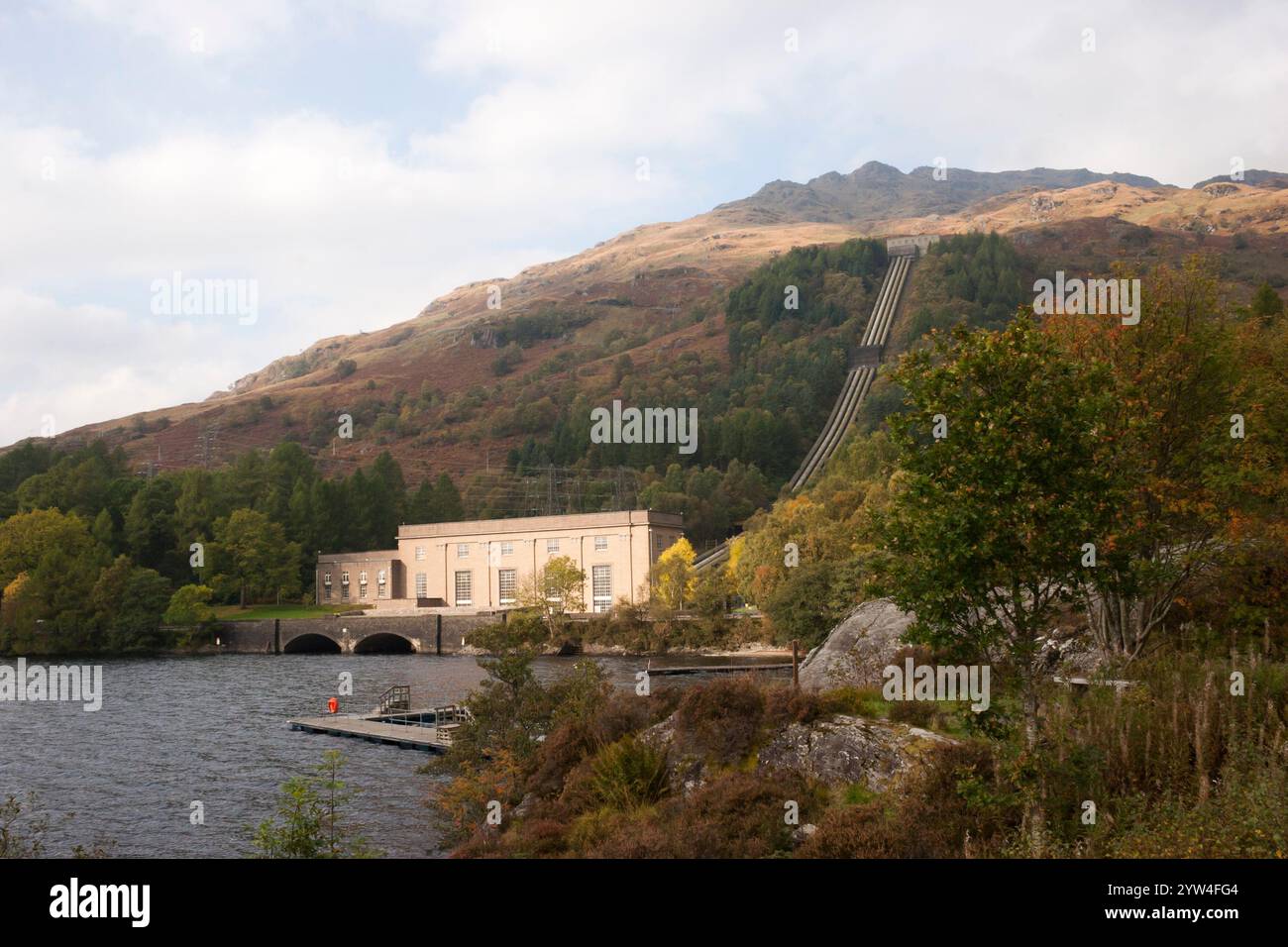 Sloy Hydro Electric Scheme at Loch Lomond, Scotland, Sloy is the second ...