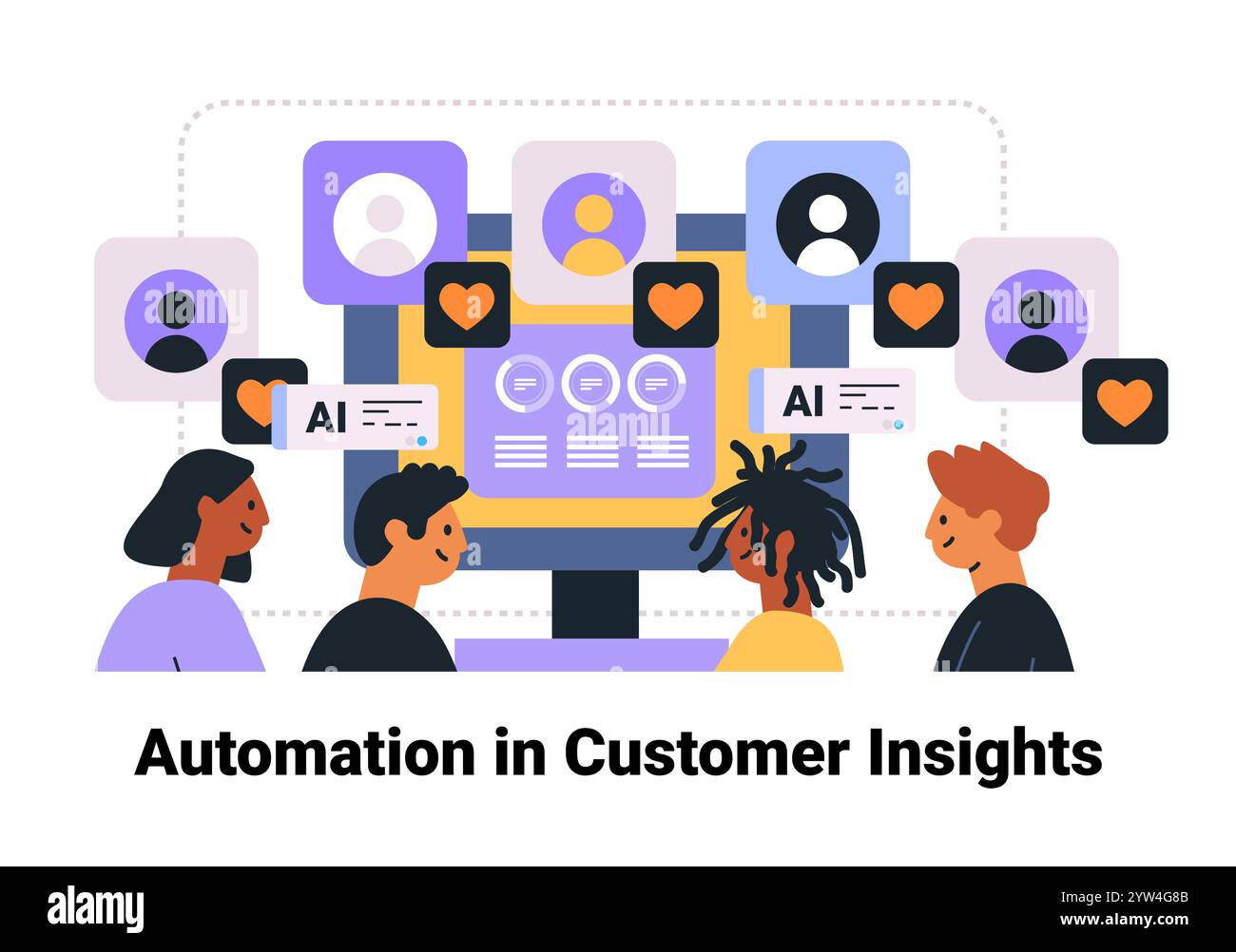 Digital office ai driven analytics hi-res stock photography and images ...