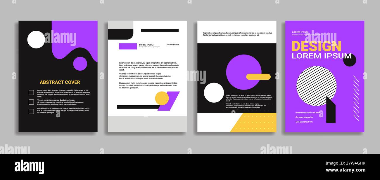 Magazine Cover with Abstract Design for advertising and branding. Bold ...
