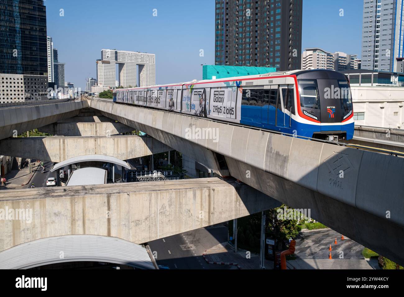 BTS Train Line BangkokThailand Stock Photo - Alamy