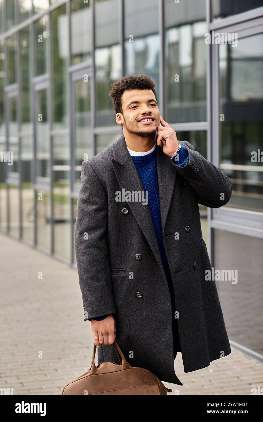Charming man smiles talking hi-res stock photography and images - Alamy