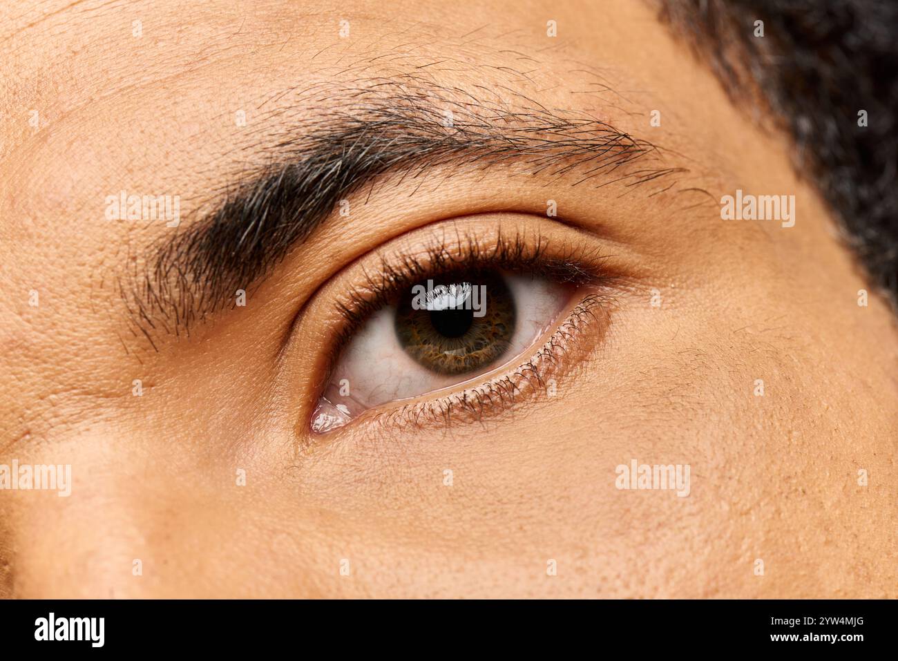 Handsome man captures attention with his mesmerizing gaze and ...