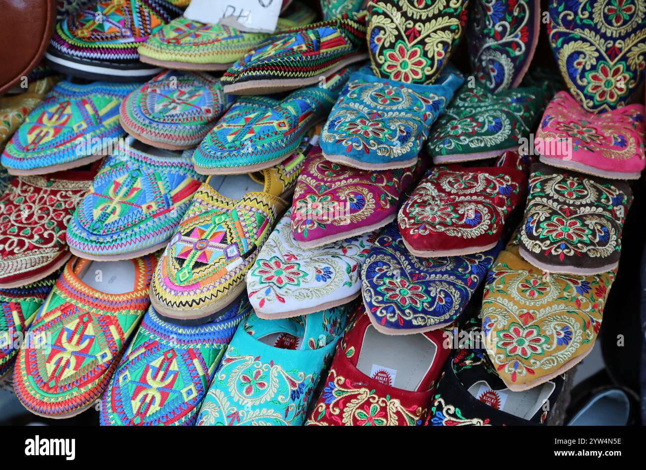 Moroccan artisan slippers hi-res stock photography and images - Alamy