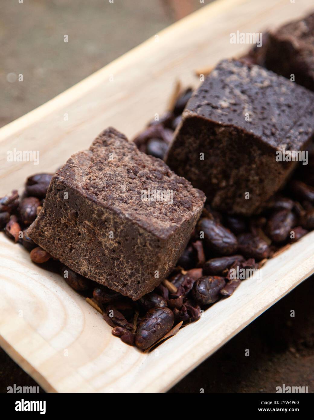 Organic chocolate from the Oaxaca region of Mexico produced in a ...