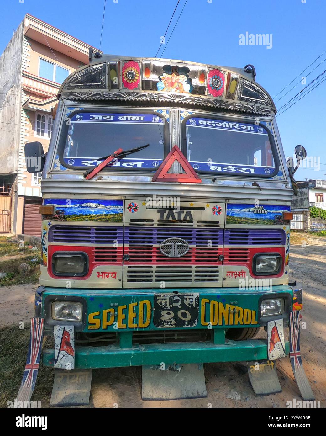 Indian truck front hi-res stock photography and images - Alamy