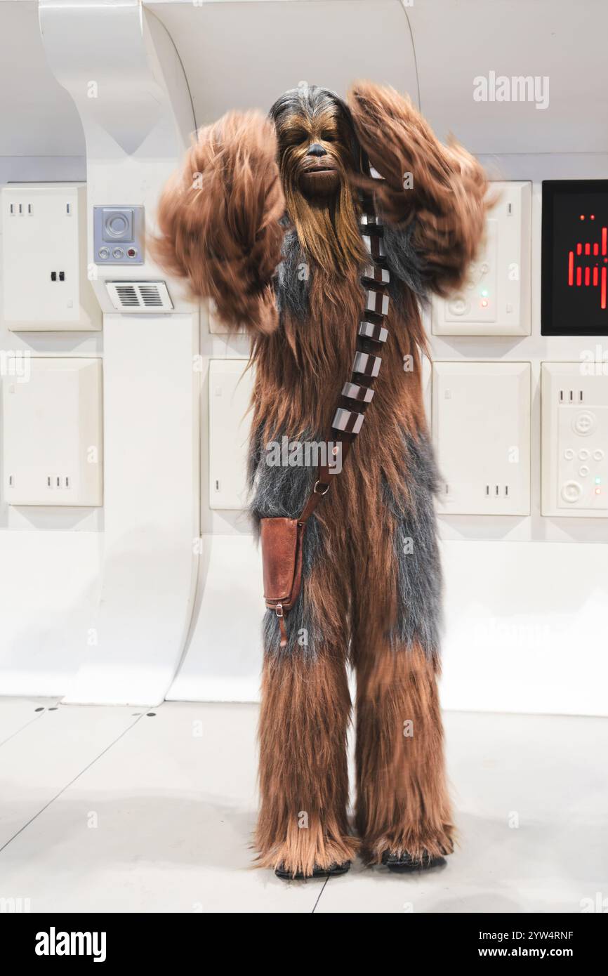 BIRMINGHAM, UK - NOVEMBER 30, 2024. A portrait of a male cosplayer ...