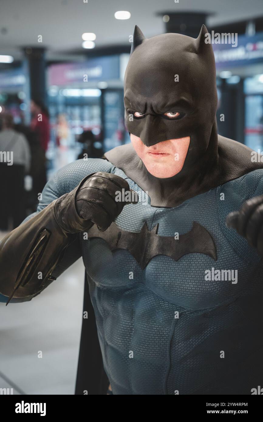 BIRMINGHAM, UK - NOVEMBER 30, 2024. Close up portrait of a male ...