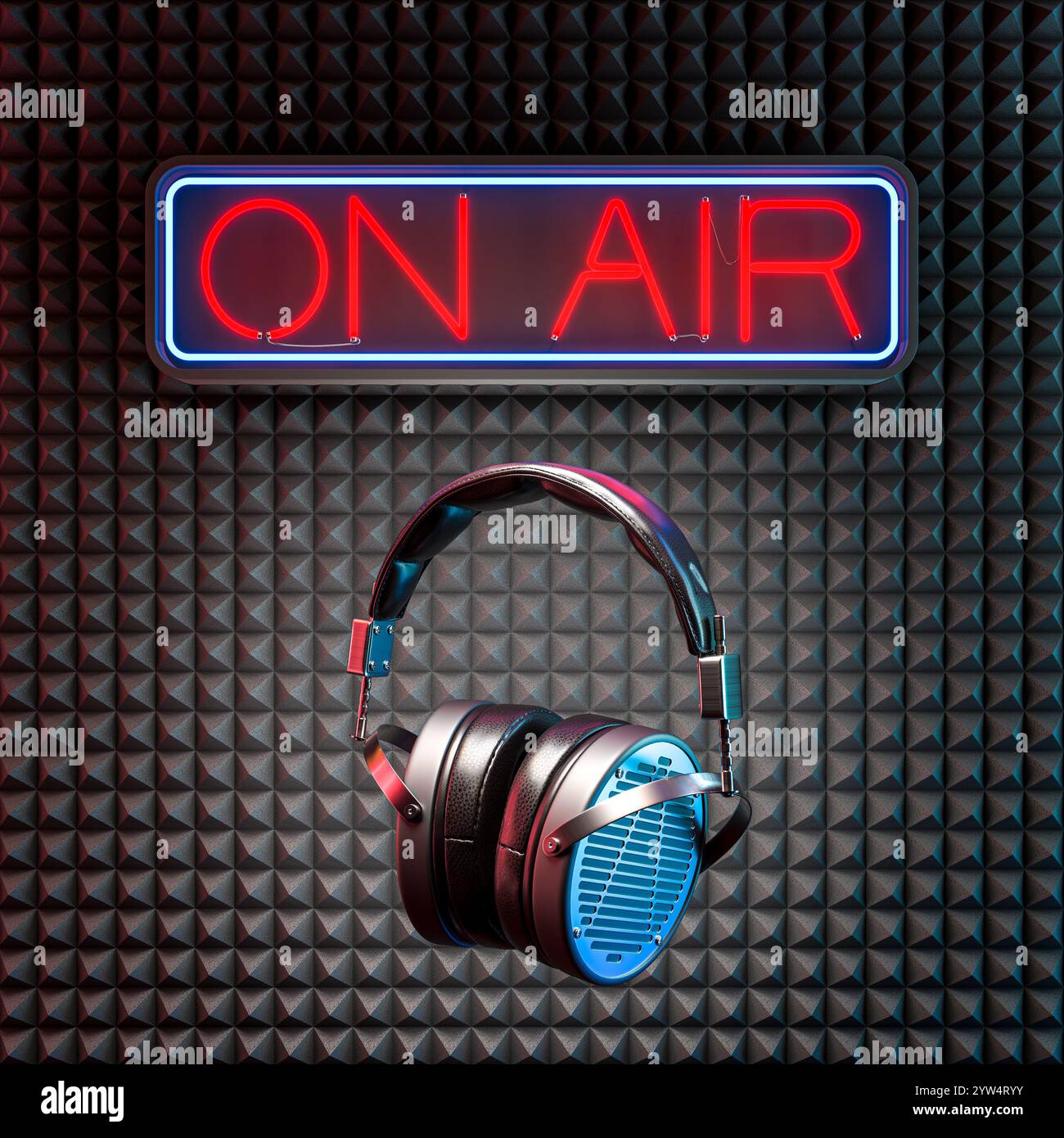 Headphones neon hi-res stock photography and images - Alamy