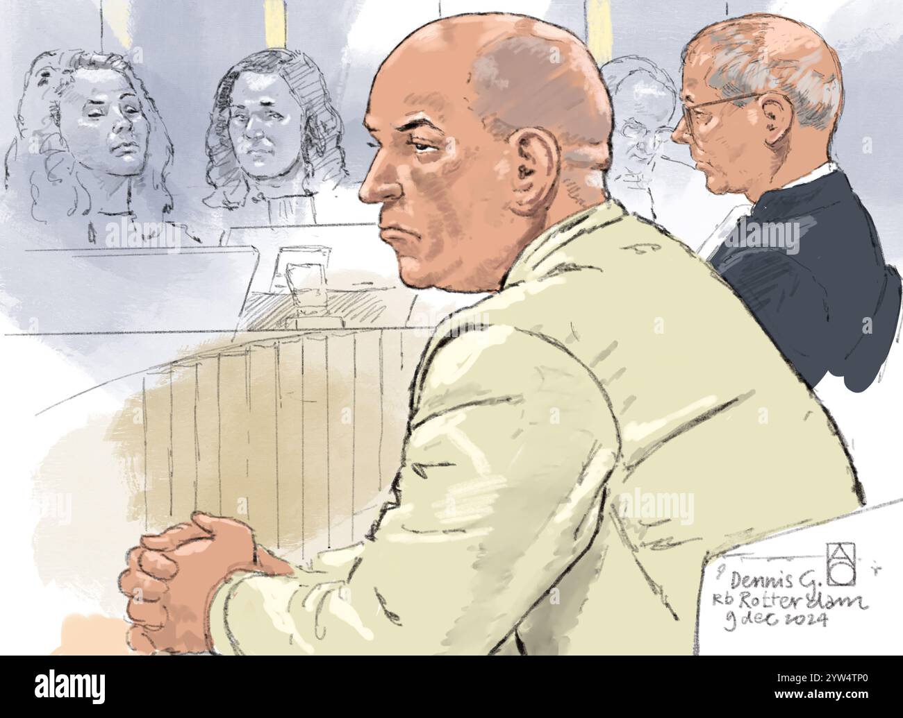 ROTTERDAM - Court signature of Dennis G., suspected of importing ...