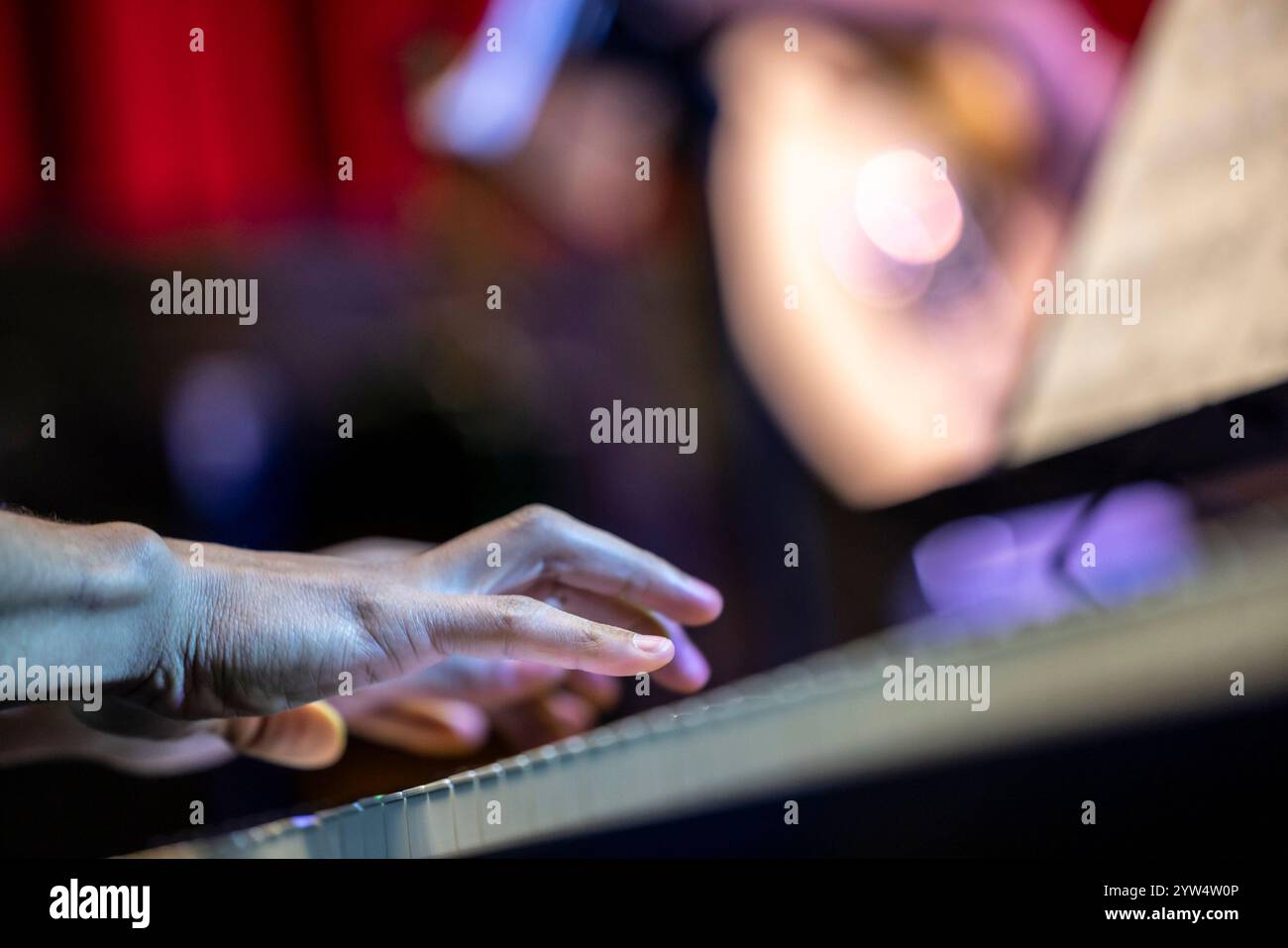 Close up hands playing digital hi-res stock photography and images - Alamy