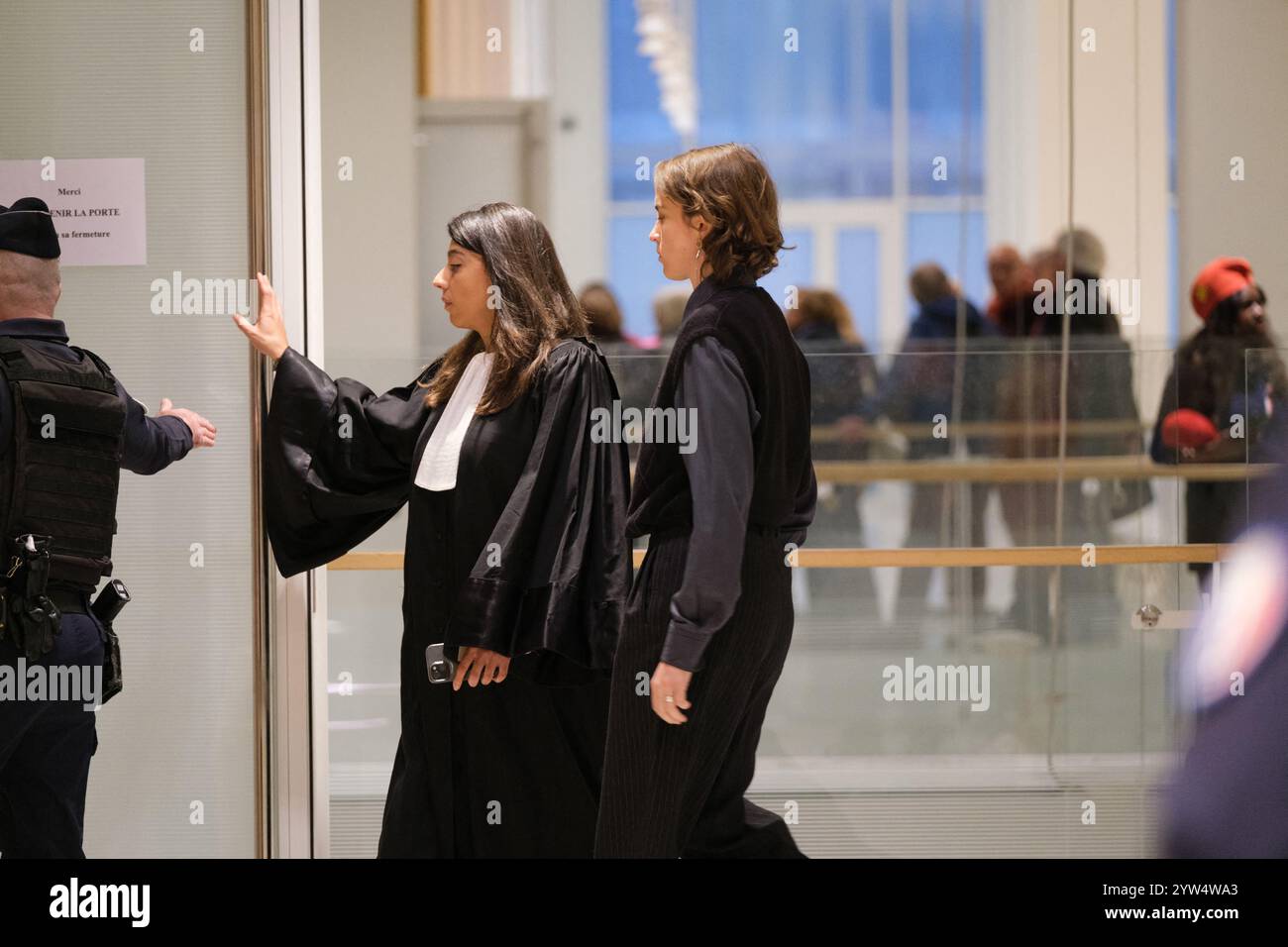 Paris, France. 09th Dec, 2024. French actress Adele Haenel at the trial ...