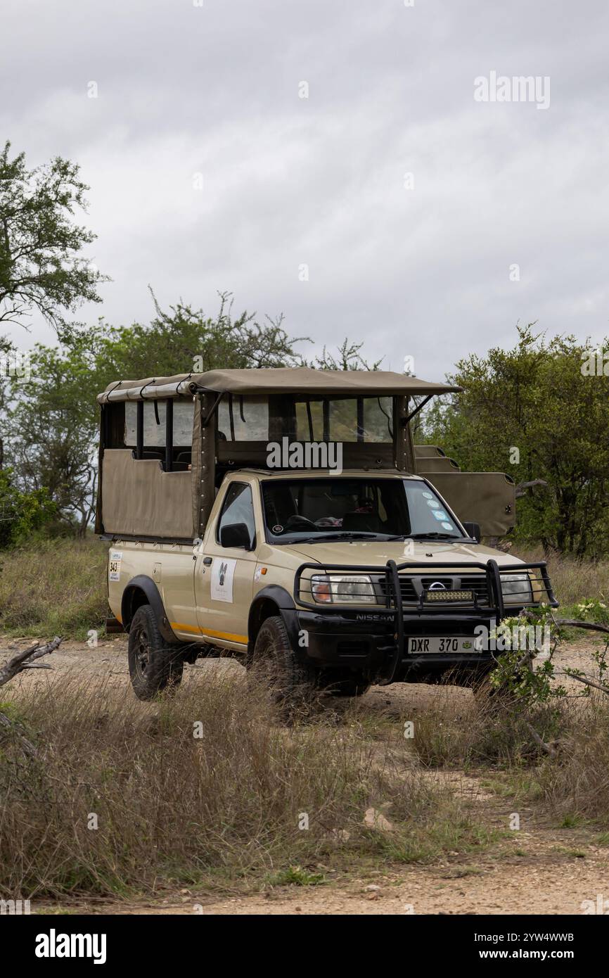 Kruger national park, Specialized open safari vehicle OSV, Nissan NP300 ...
