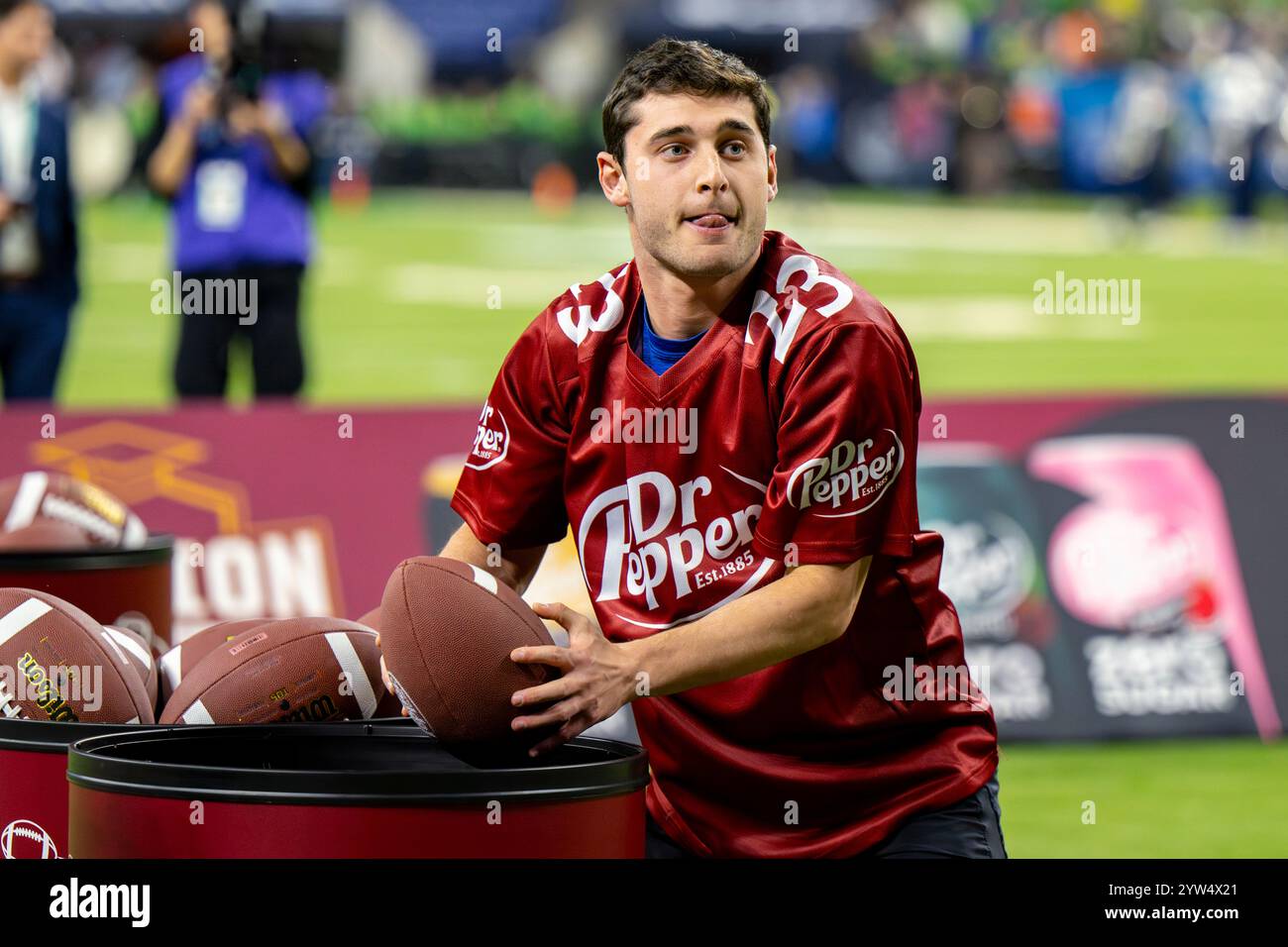 IMAGES DISTRIBUTED FOR DR PEPPER - Drew participating in the Dr Pepper ...