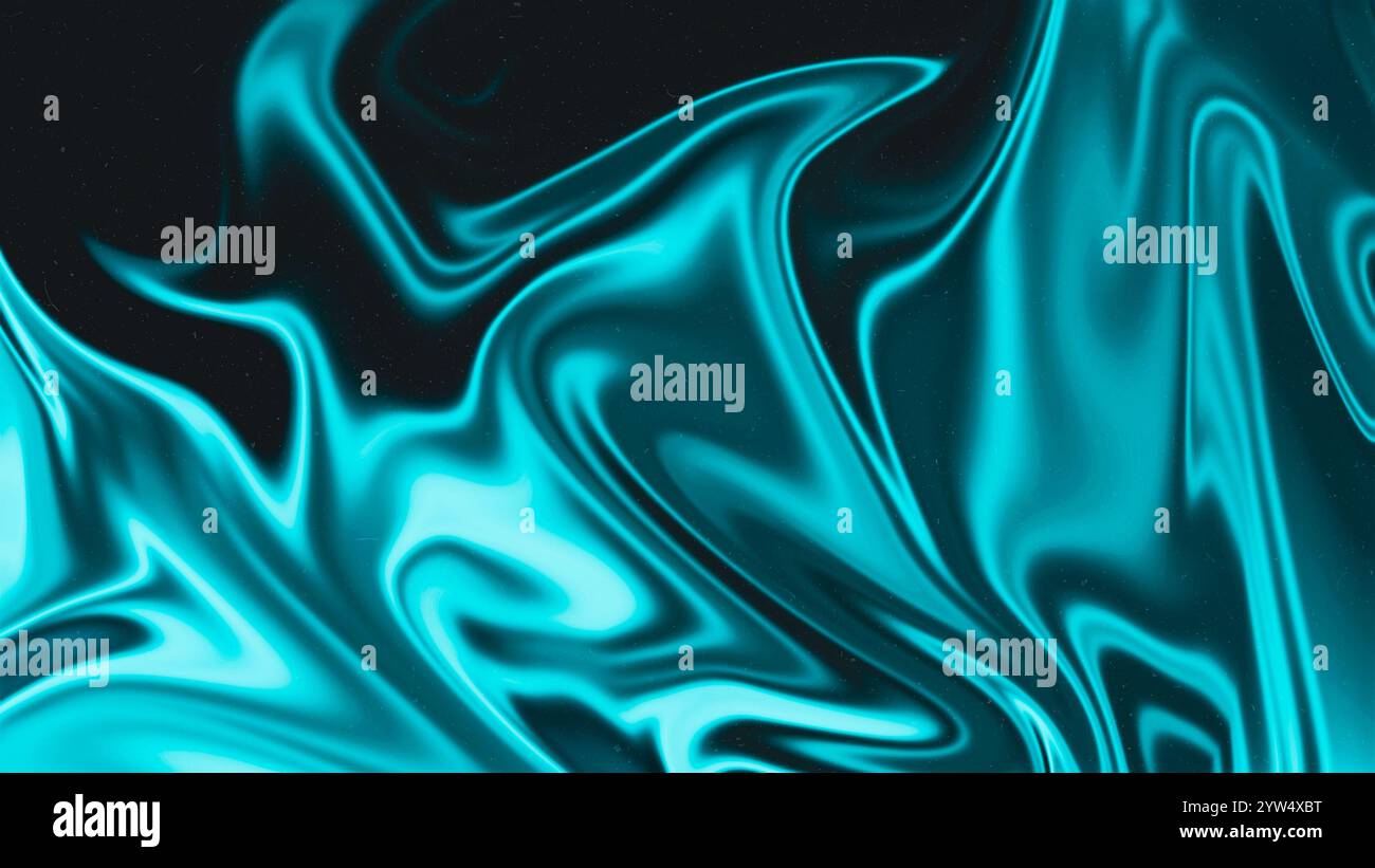 Abstract grainy wallpaper. Shining blurred cyan color flow banner ...