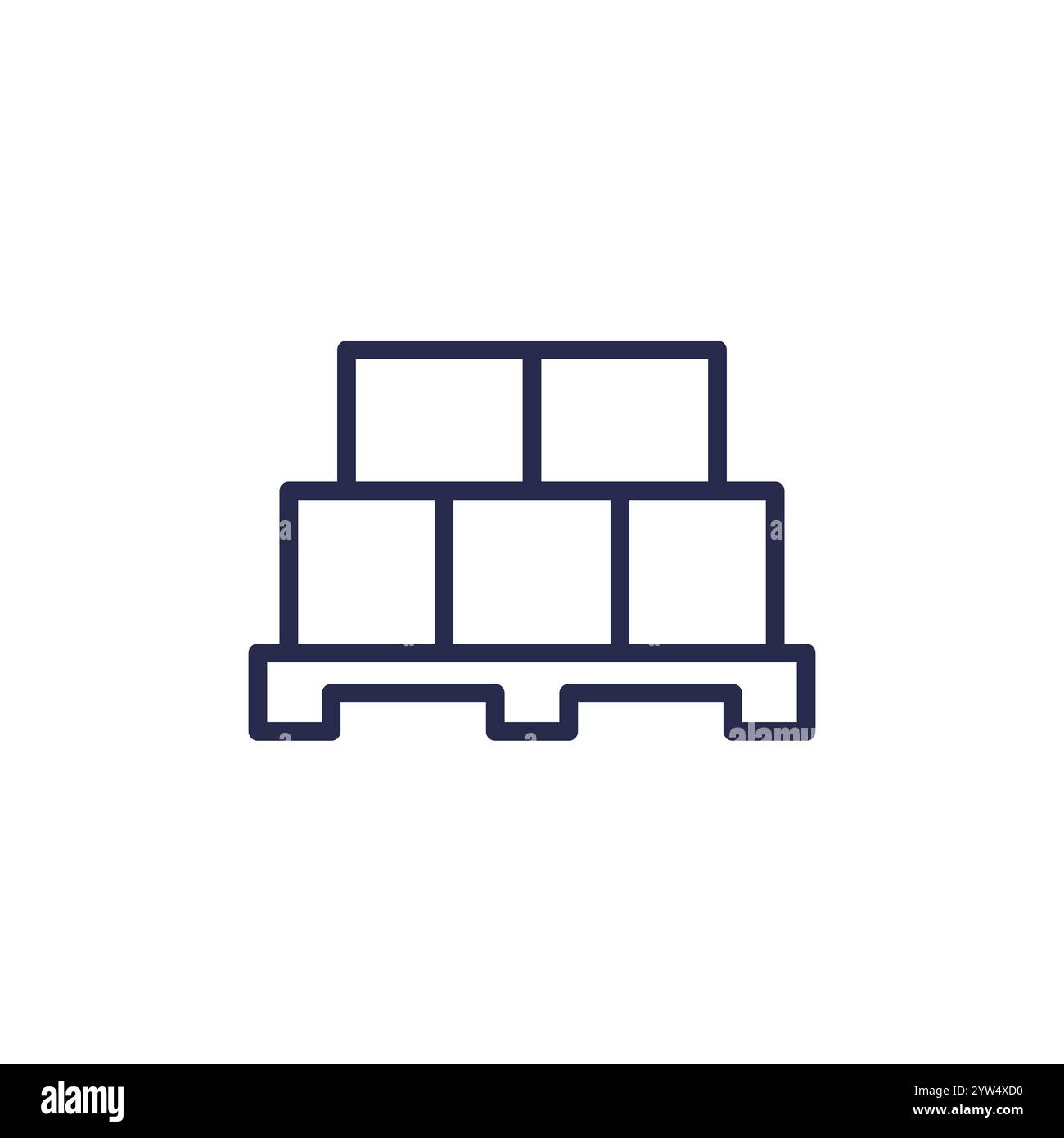 Wood pallet icon outline hi-res stock photography and images - Alamy