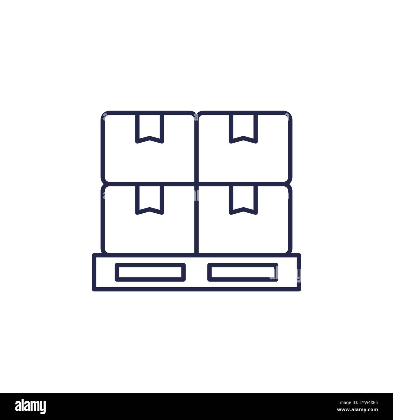 pallet line icon on white Stock Vector Image & Art - Alamy