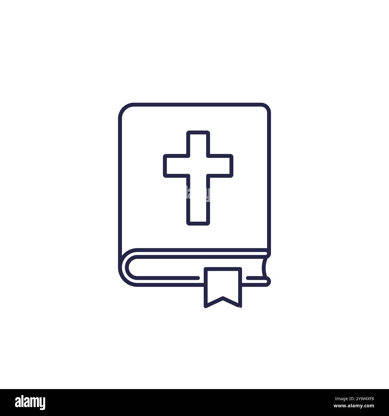 Bible icon, prayer book line vector Stock Vector Image & Art - Alamy