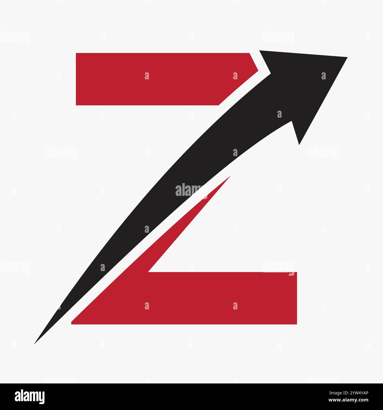 Initial Letter Z Arrow Logo Concept For Financial Symbol and Economy ...