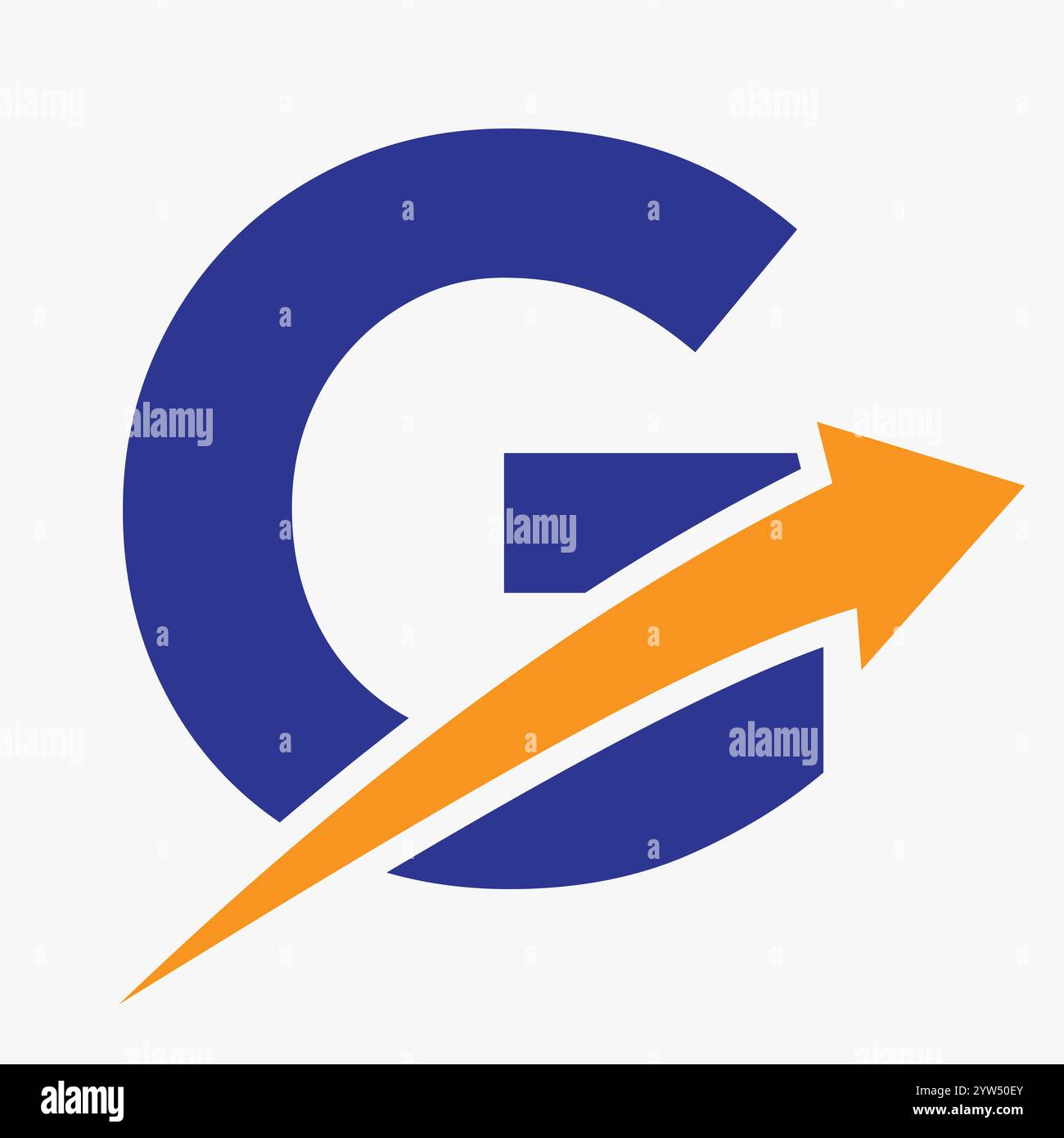 Initial Letter G Arrow Logo Concept For Financial Symbol and Economy ...